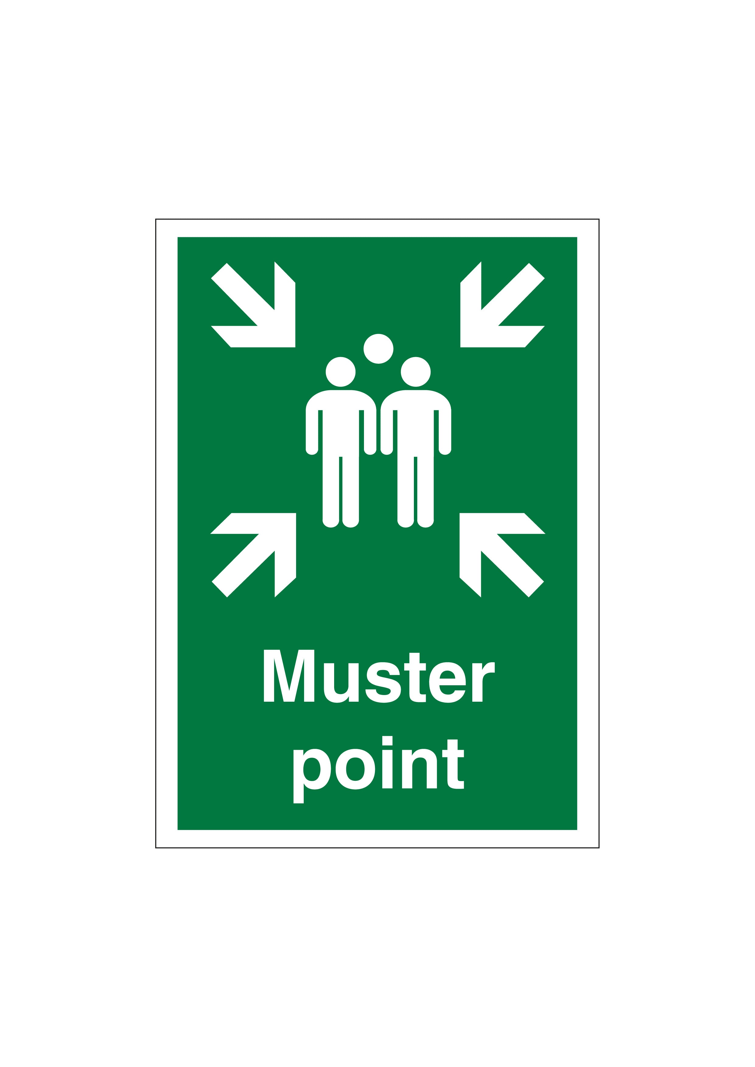 Muster Point Sign | First Safety Sign - First Safety Signs