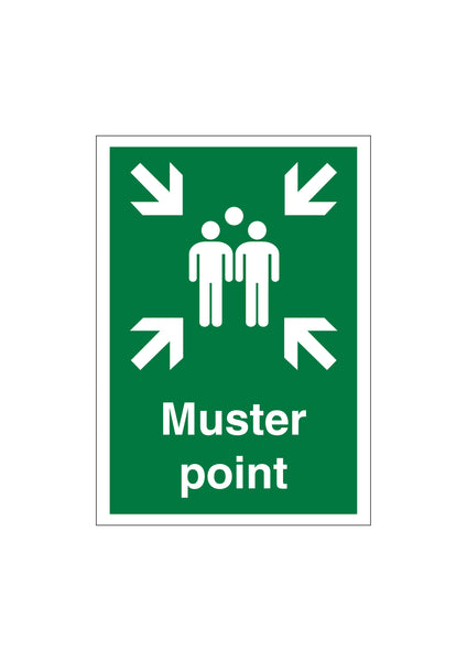 Muster Point Sign | First Safety Sign - First Safety Signs