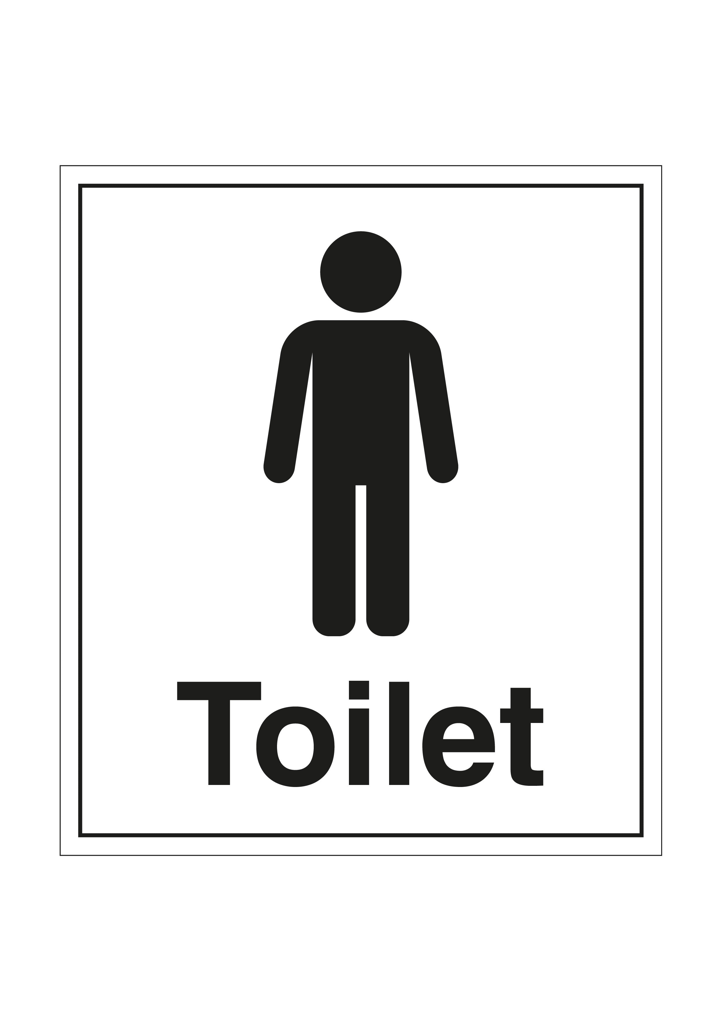 Male Toilet Sign | First Safety Signs - First Safety Signs
