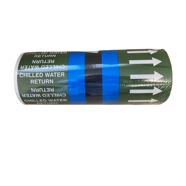 Chilled Water Return Pipe Marking Tape - First Safety Signs