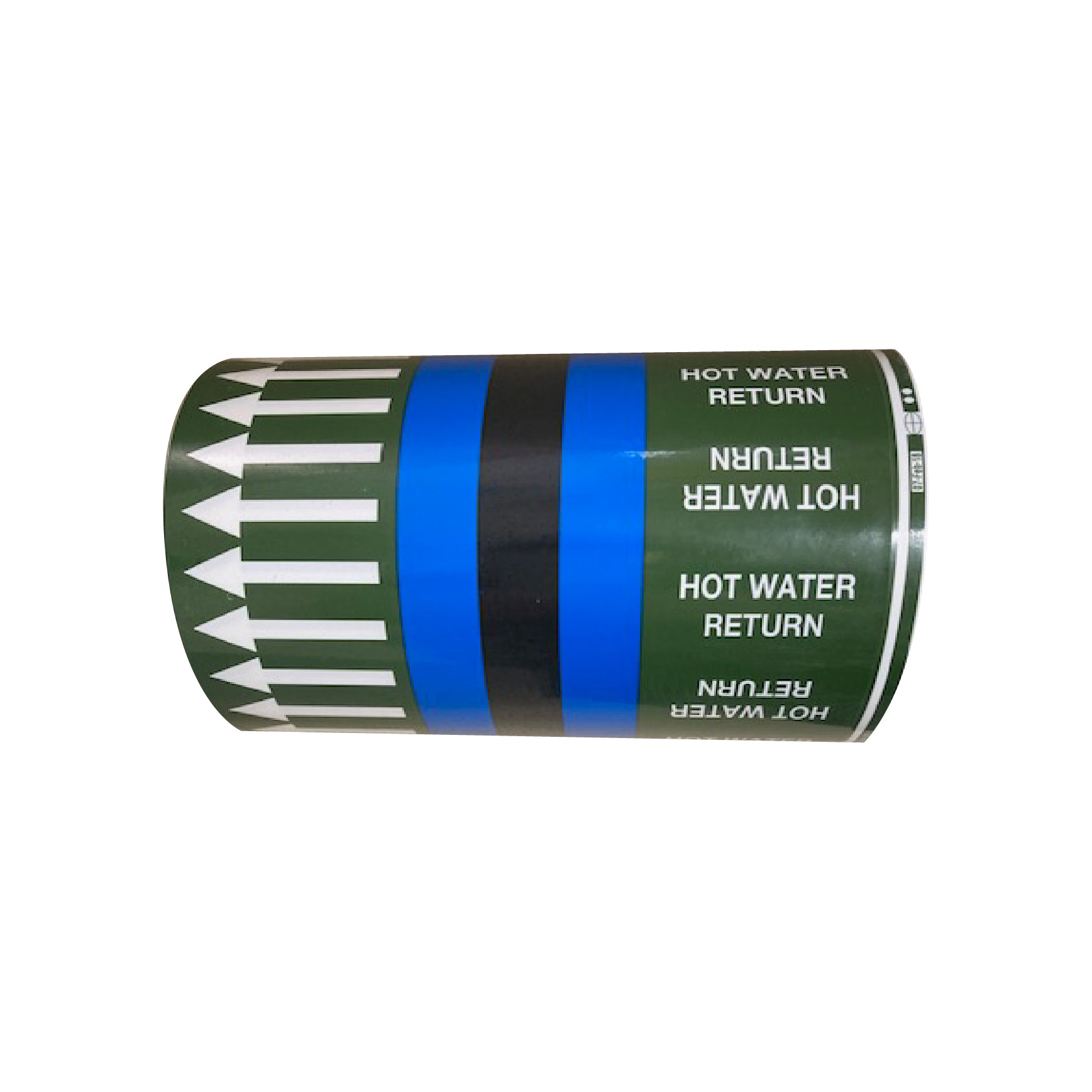 Hot Water Return Pipe 150mm wide Marking Tape - First Safety Signs