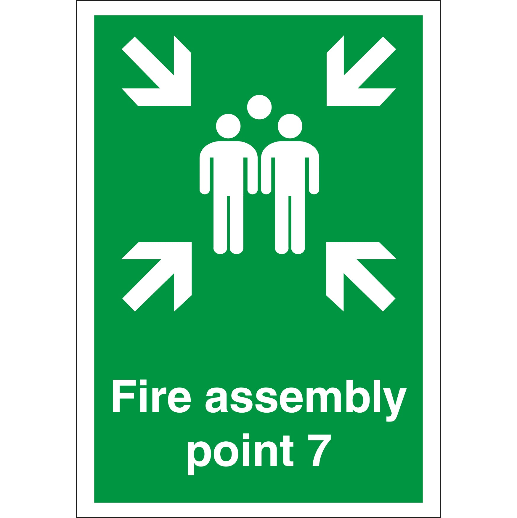 Fire Assembly Point 7 Sign | First Safety Signs - First Safety Signs