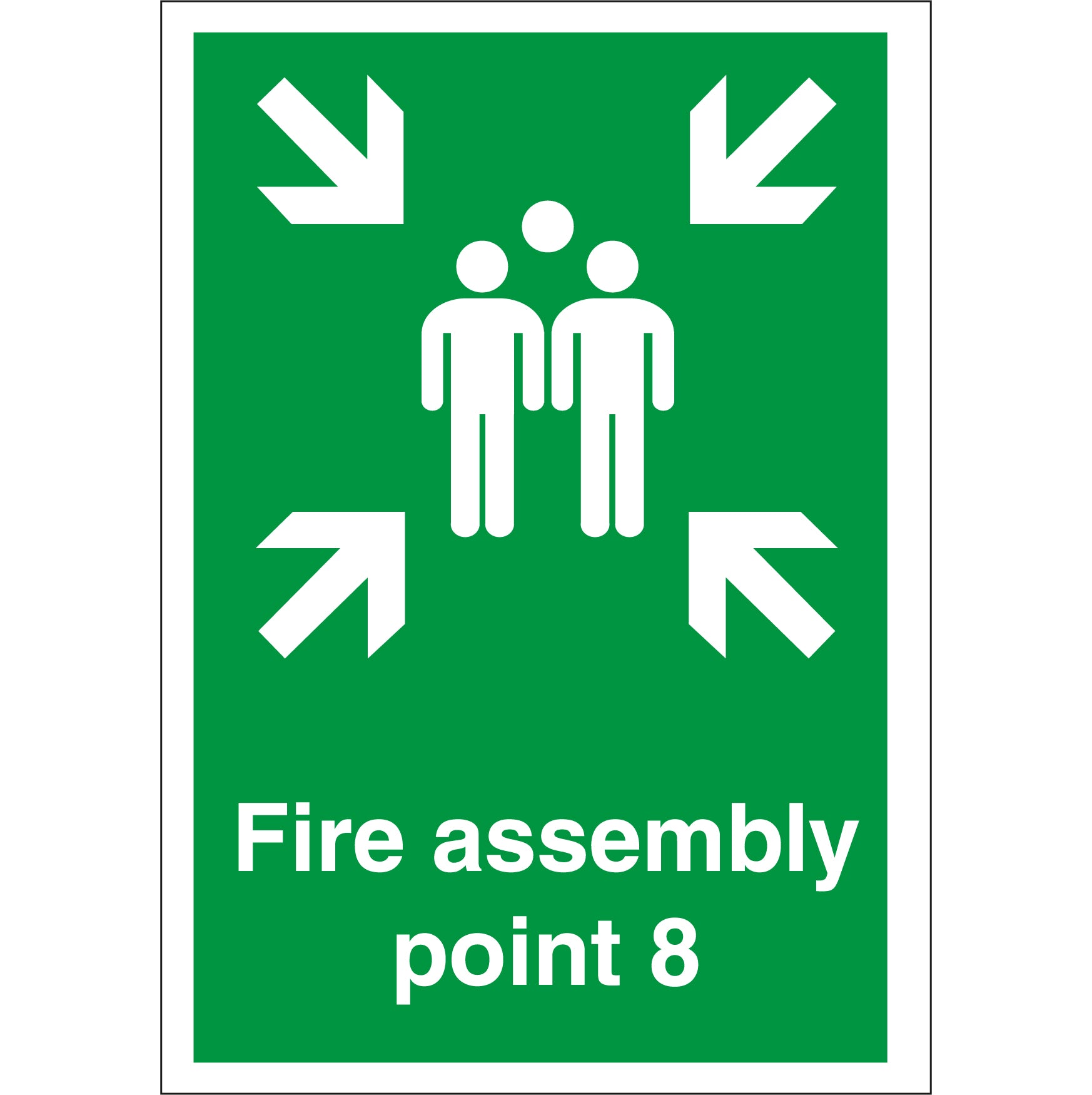 Fire Assembly Point 8 Sign | First Safety Signs - First Safety Signs