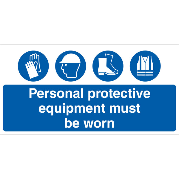 Personal Protective Equipment Banner - First Safety Signs