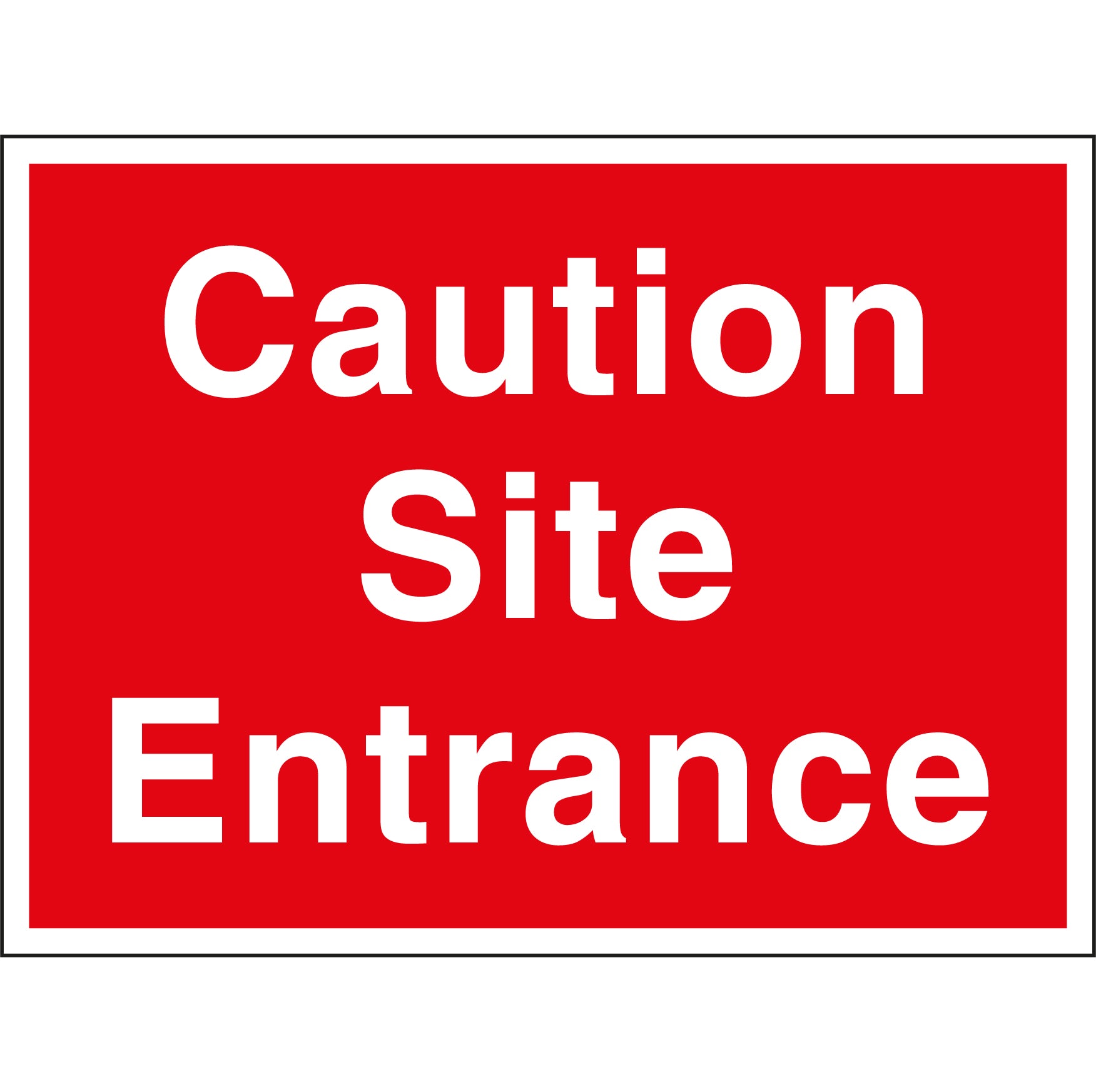 Caution Site Entrance Sign - First Safety Signs