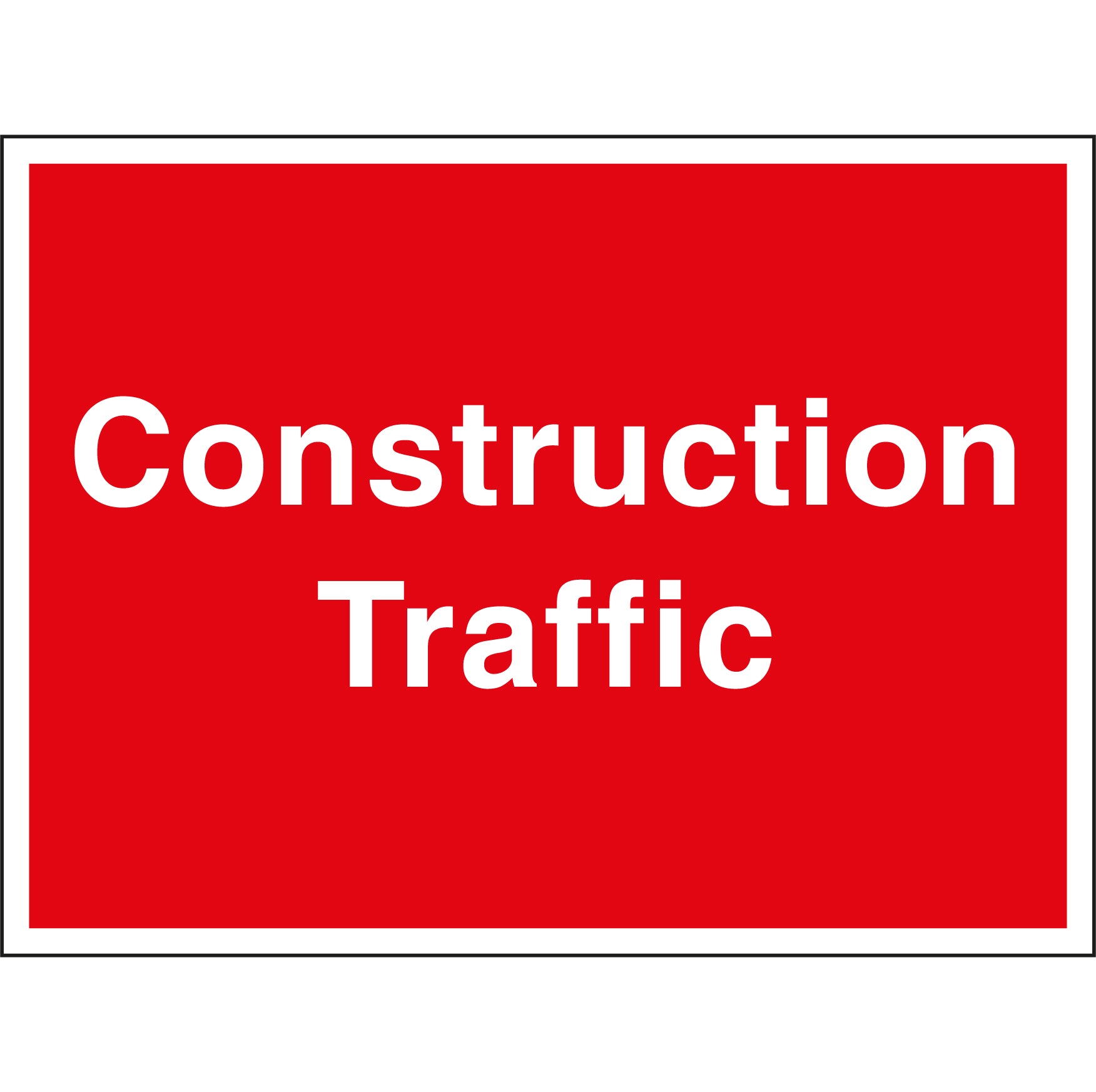 Construction Traffic Sign - First Safety Signs