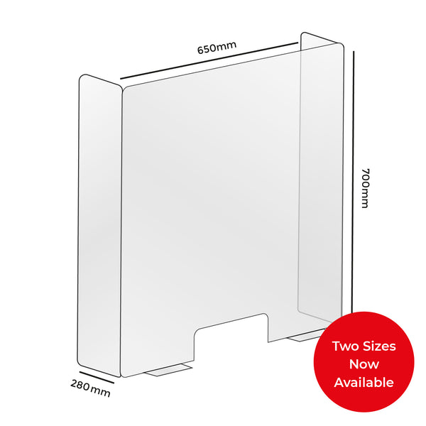 Desk Divider Perspex Screen - Social Distancing Signs - First Safety Signs