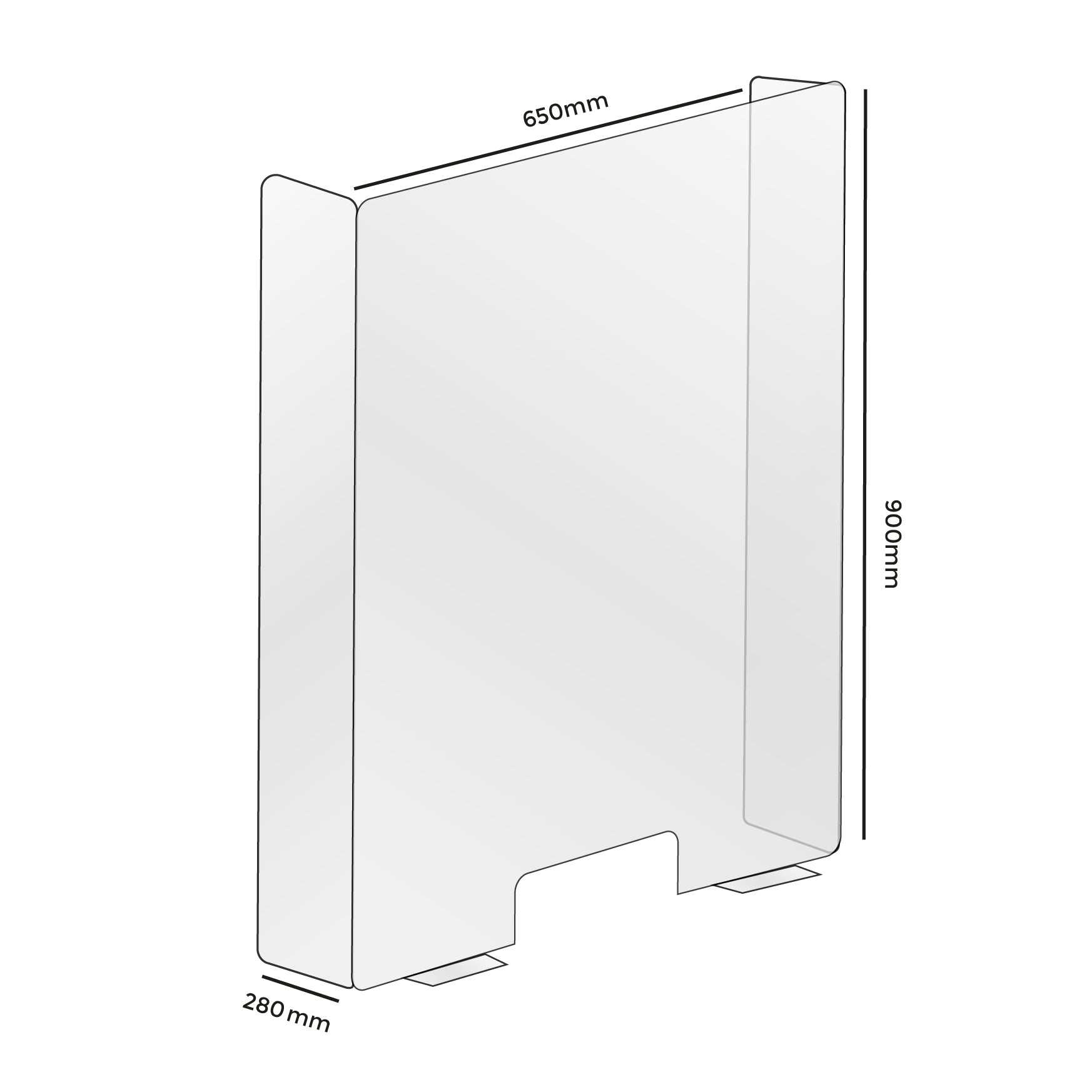 Desk Divider Perspex Screen - Social Distancing Signs - First Safety Signs