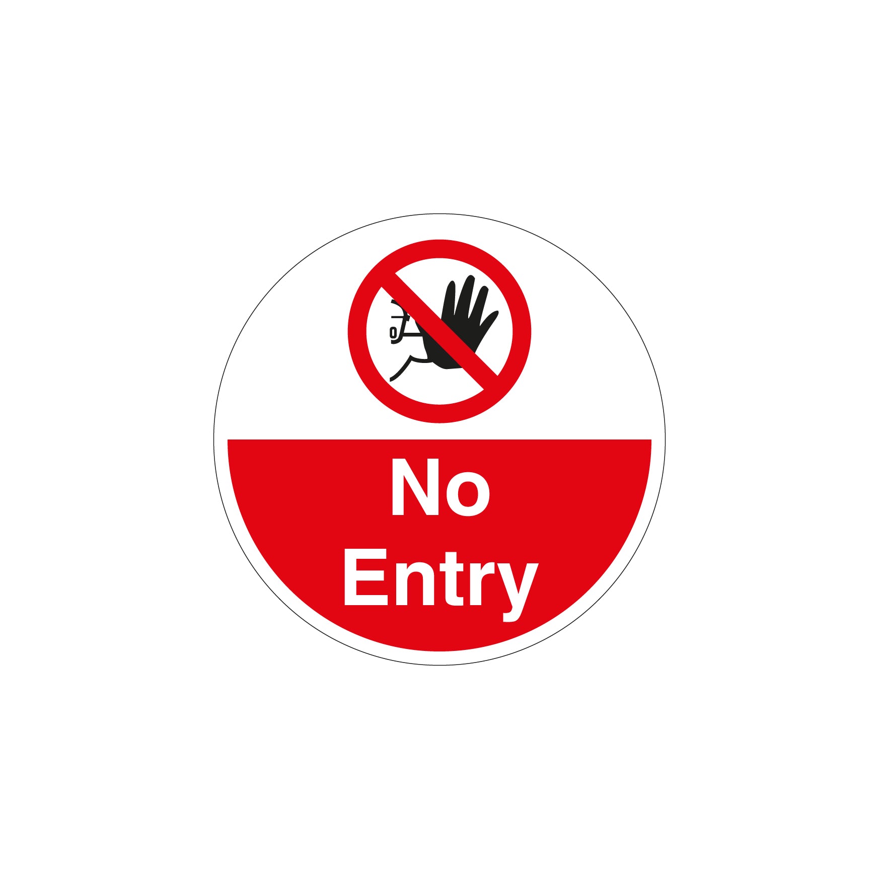 No Entry Floor Stickers | First Safety Signs - First Safety Signs