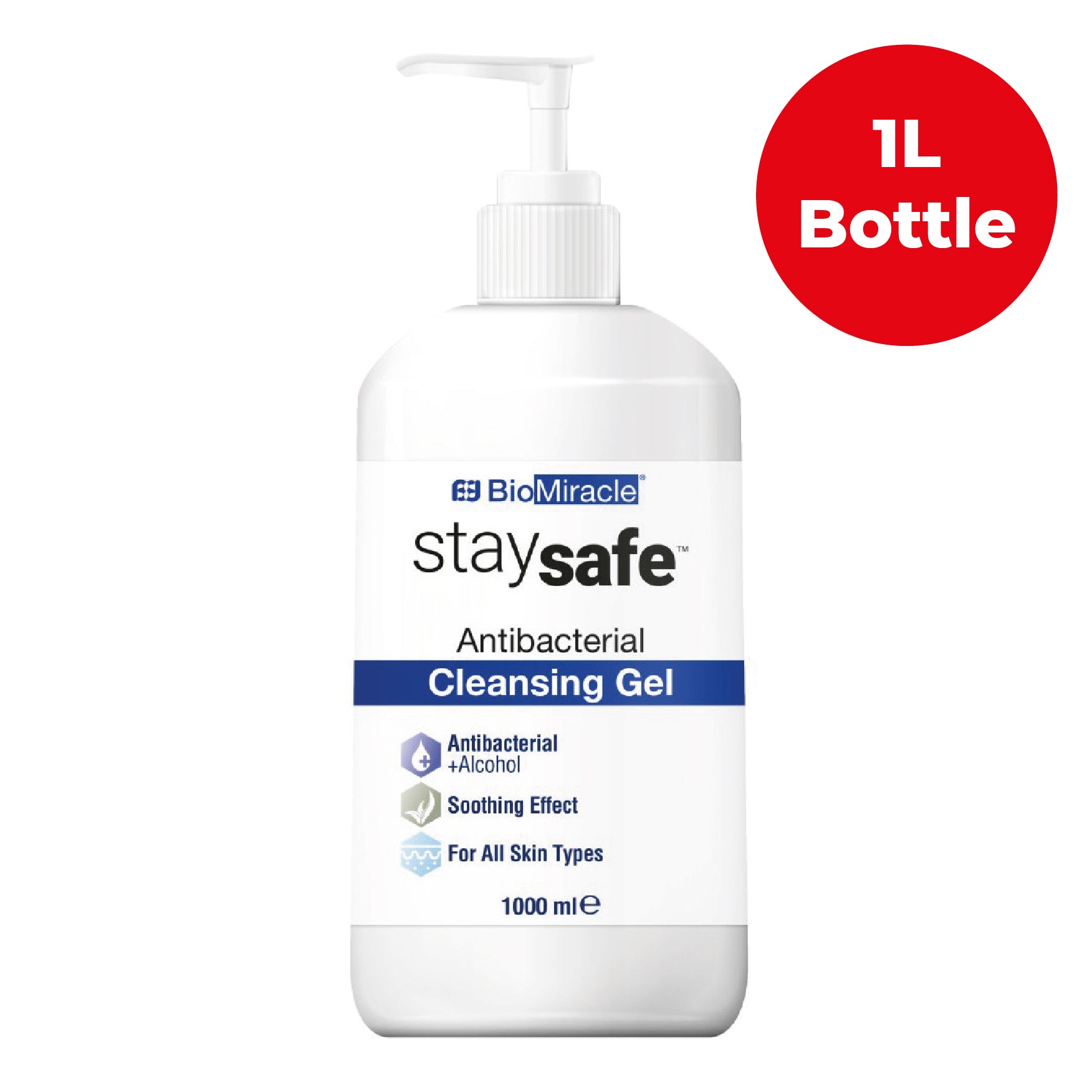 1000ml Hand Sanitiser Bottle | In Stock | First Safety Signs - First ...