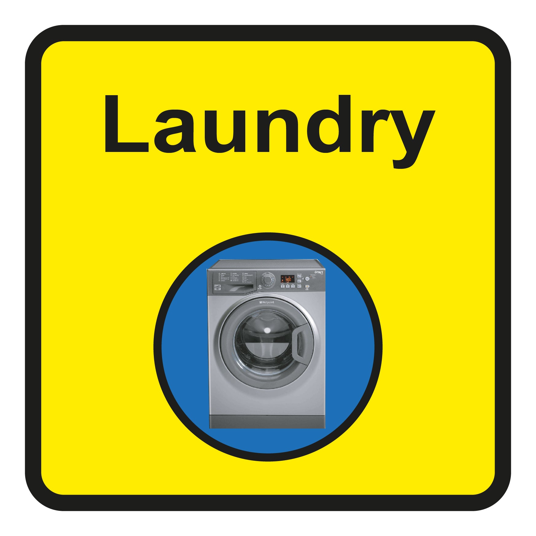 Laundry Square Dementia Sign - First Safety Signs
