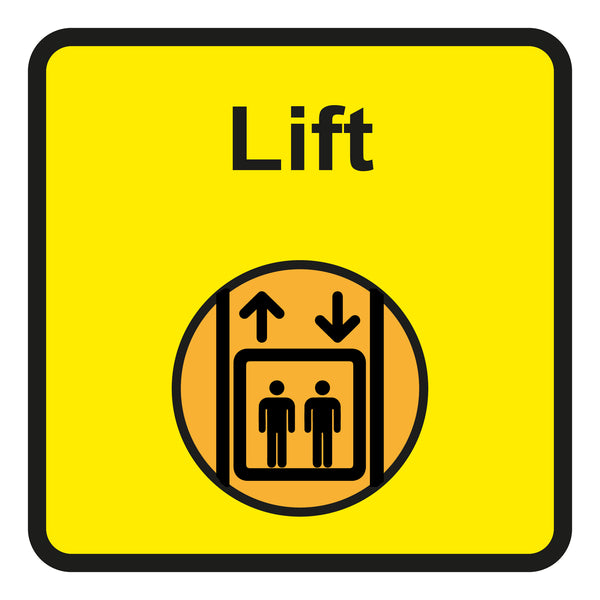 Lift Square Sign - First Safety Signs