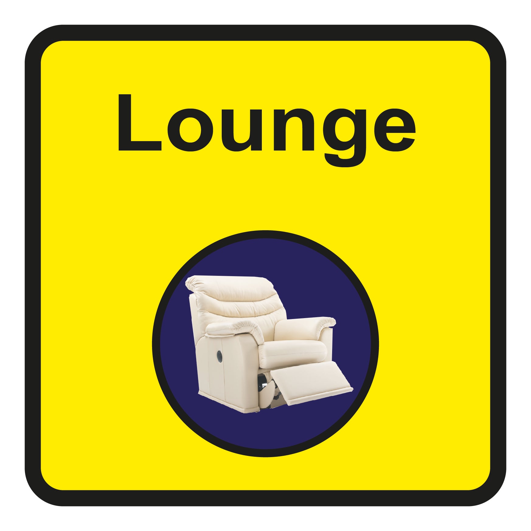 Lounge Square Sign - First Safety Signs