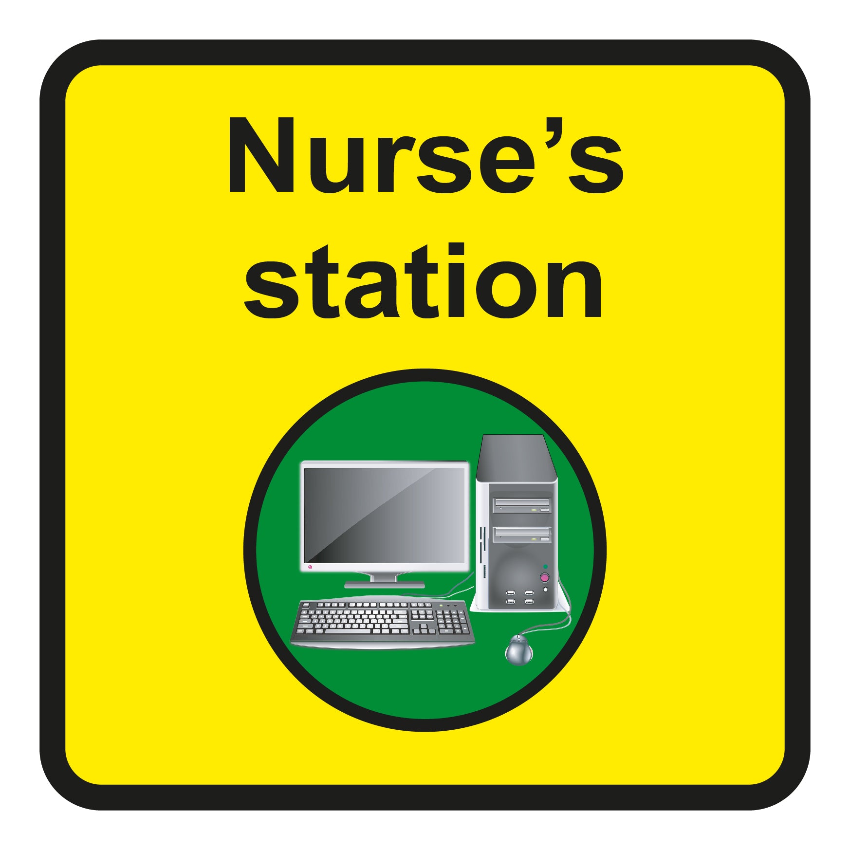 Nurse's Station Square Sign - First Safety Signs