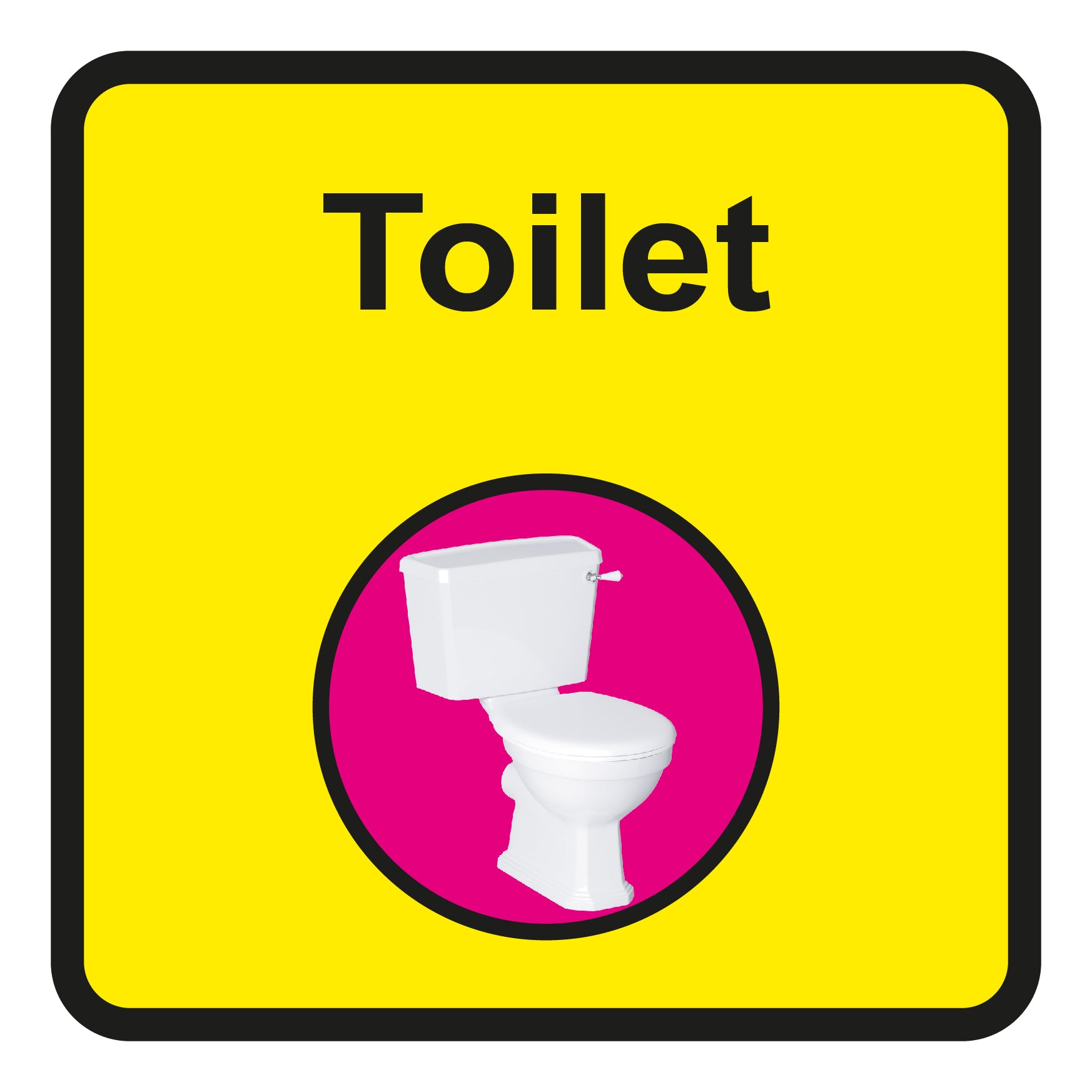 Toilet Square Dementia Sign - First Safety Signs