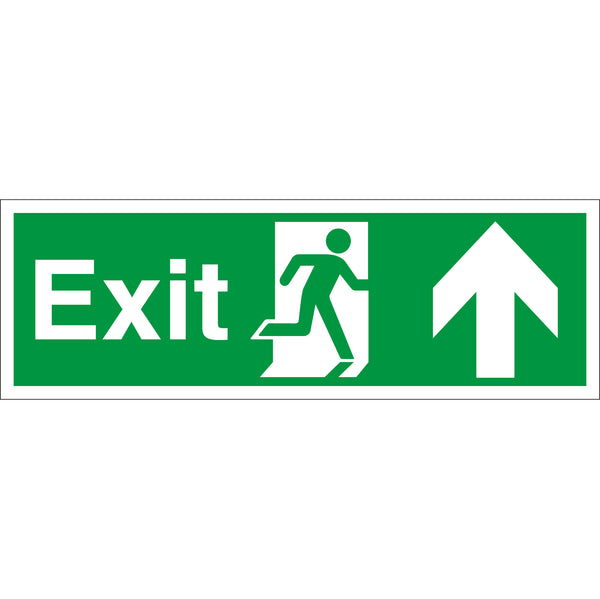Exit Sign Arrow Up - First Safety Signs