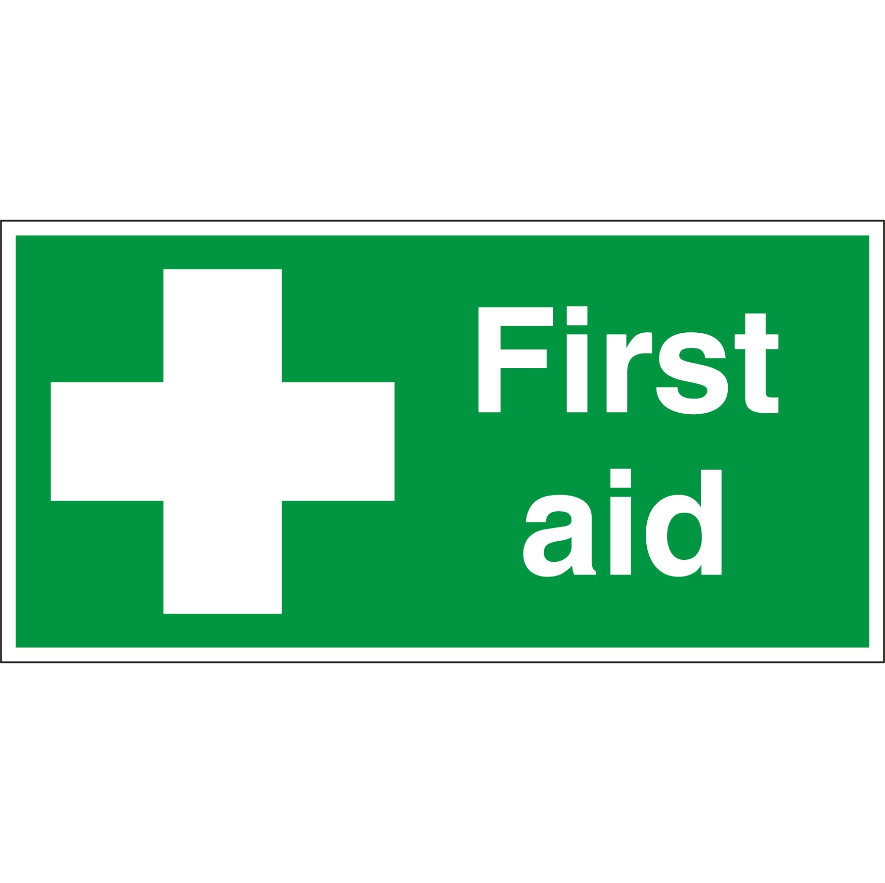 First Aid Sign Landscape - First Safety Signs