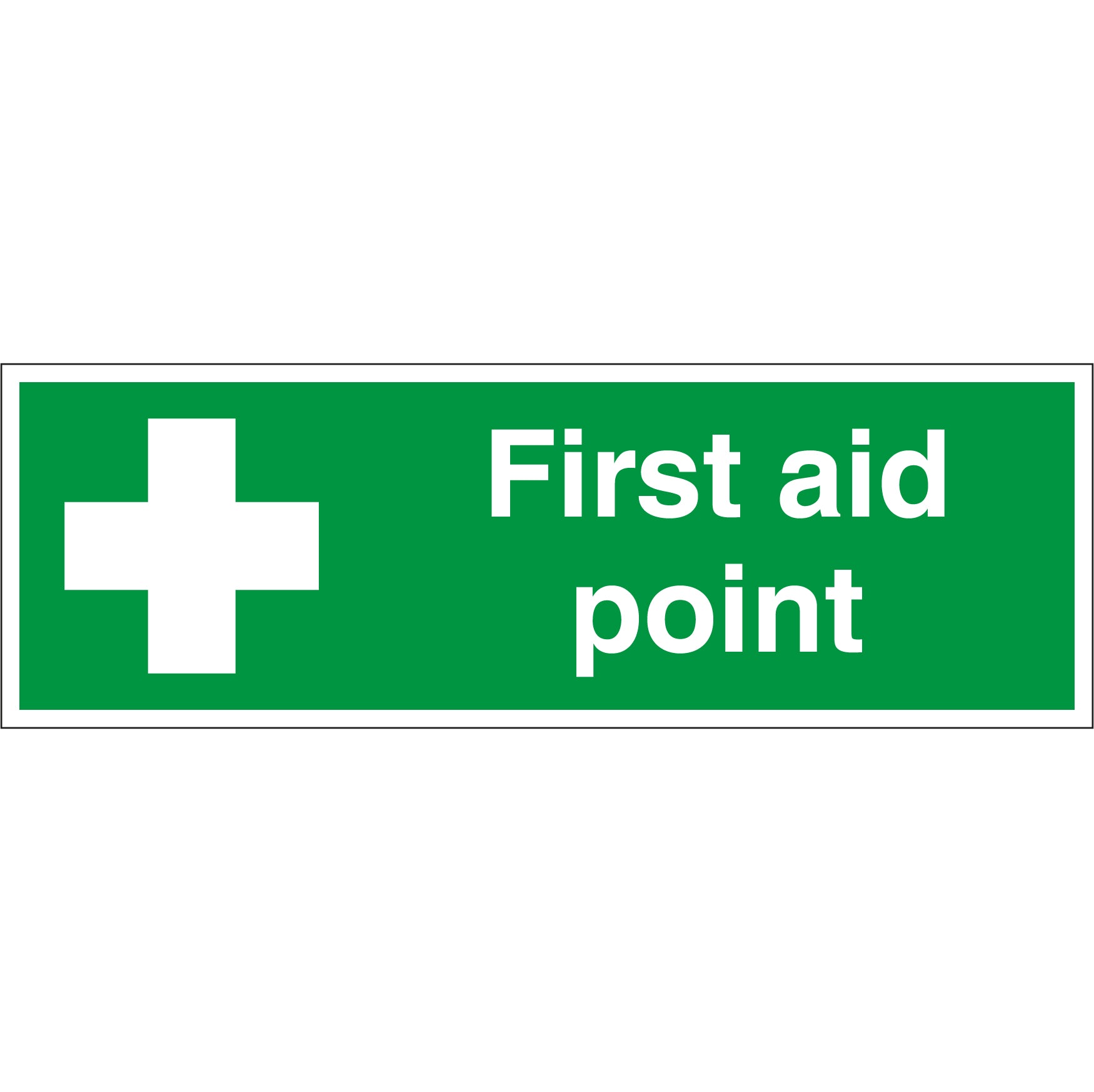 First Aid Point Sign Landscape - First Safety Signs
