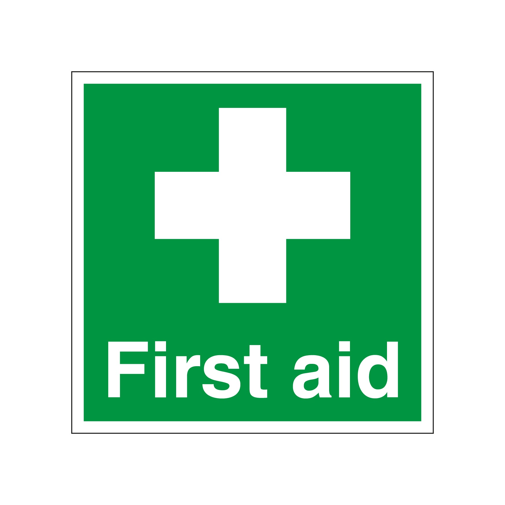 First Aid Sign Square - First Safety Signs