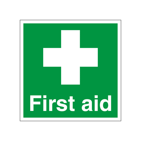 First Aid Sign Square - First Safety Signs