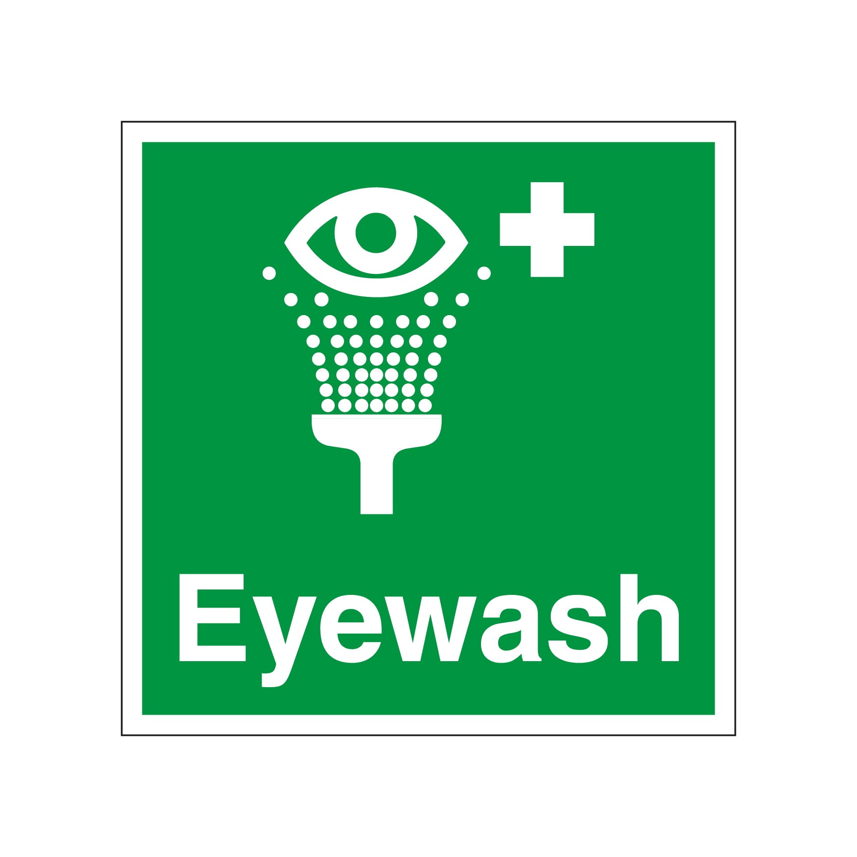 Eyewash Sign Square | First Safety Signs - First Safety Signs