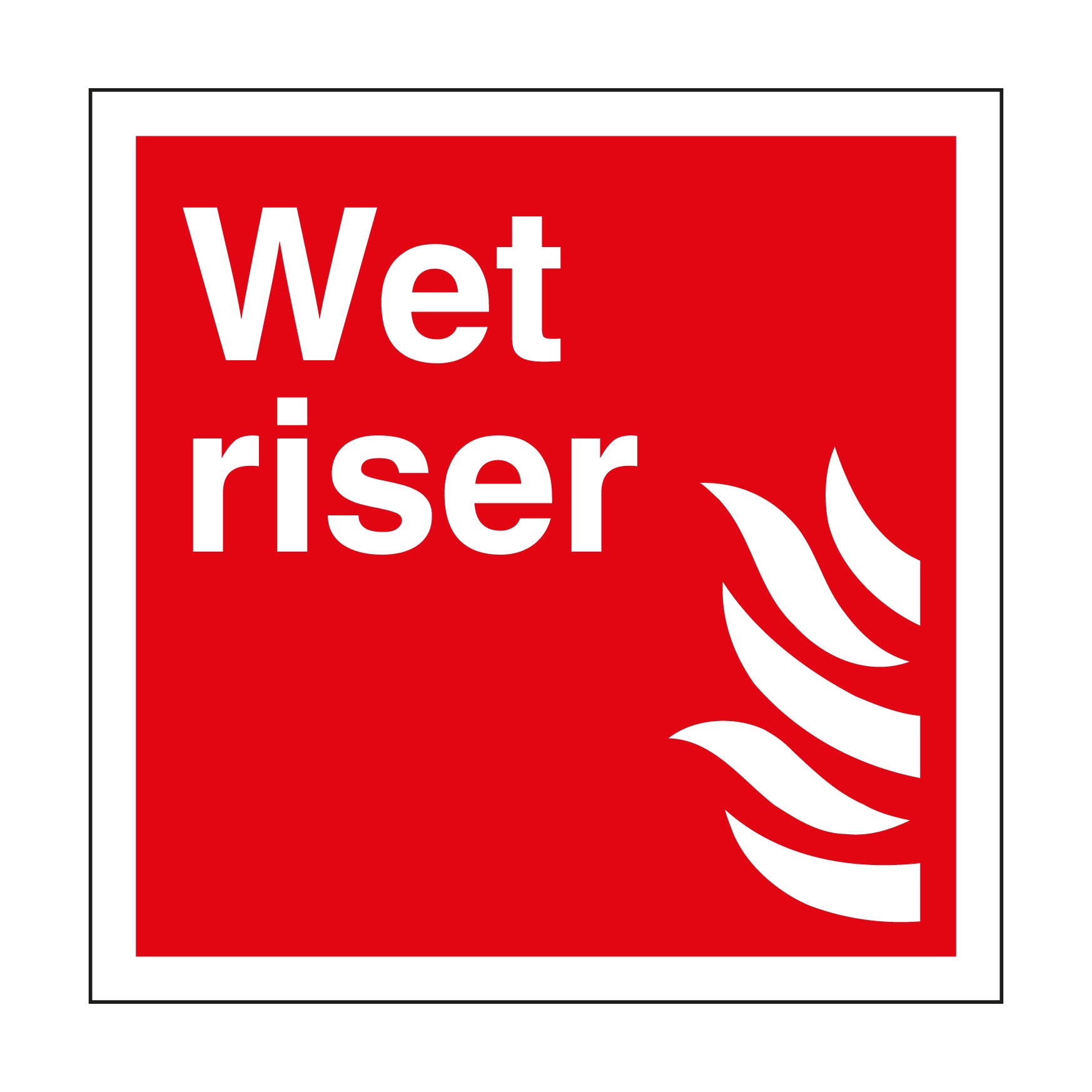 Wet Riser Sign | First Safety Signs - First Safety Signs