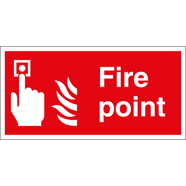 Fire Point Sign Landscape | First Safety Signs - First Safety Signs