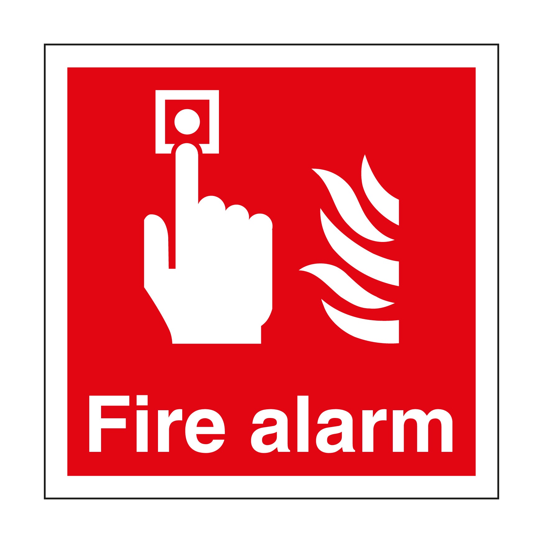 Fire Alarm Sign Square | First Safety Signs - First Safety Signs