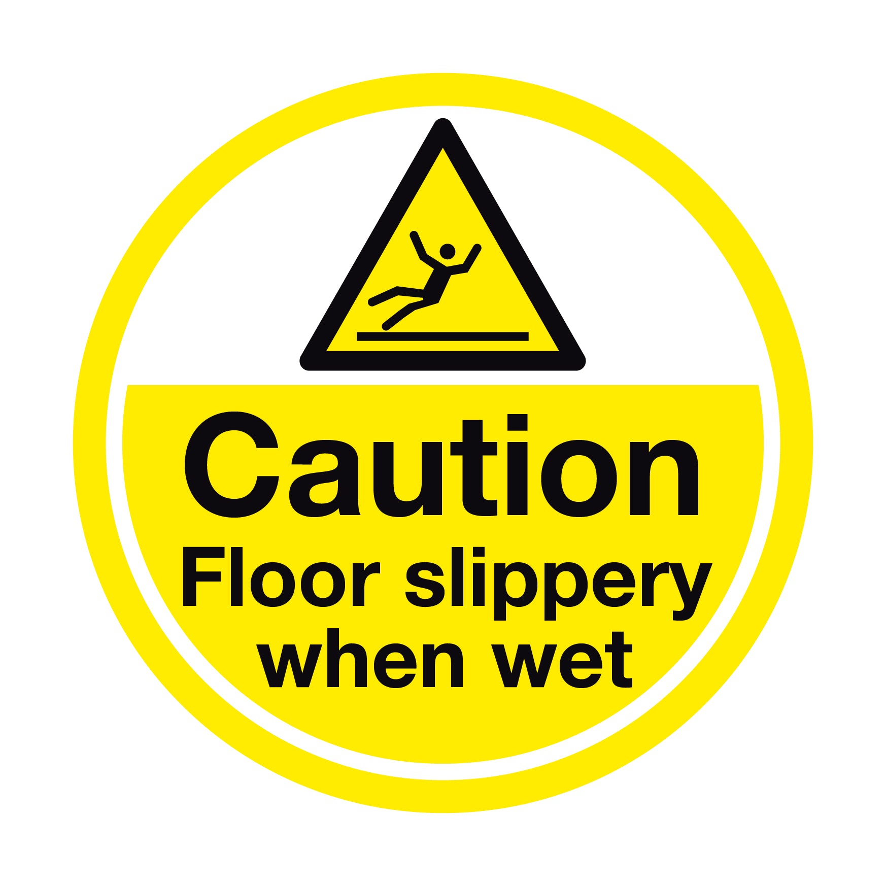 Caution Floor Slippery When Wet Non-Slip Floor Sign - First Safety Signs