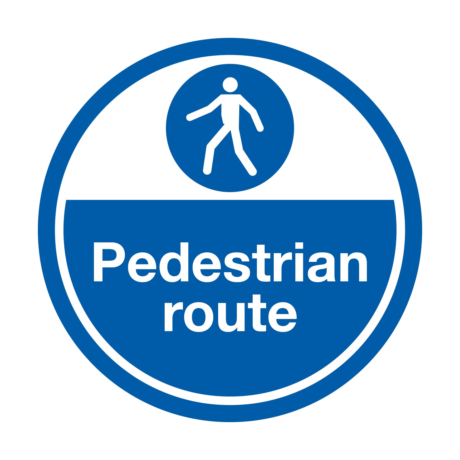 Pedestrian Route Non-Slip Floor Sign - First Safety Signs