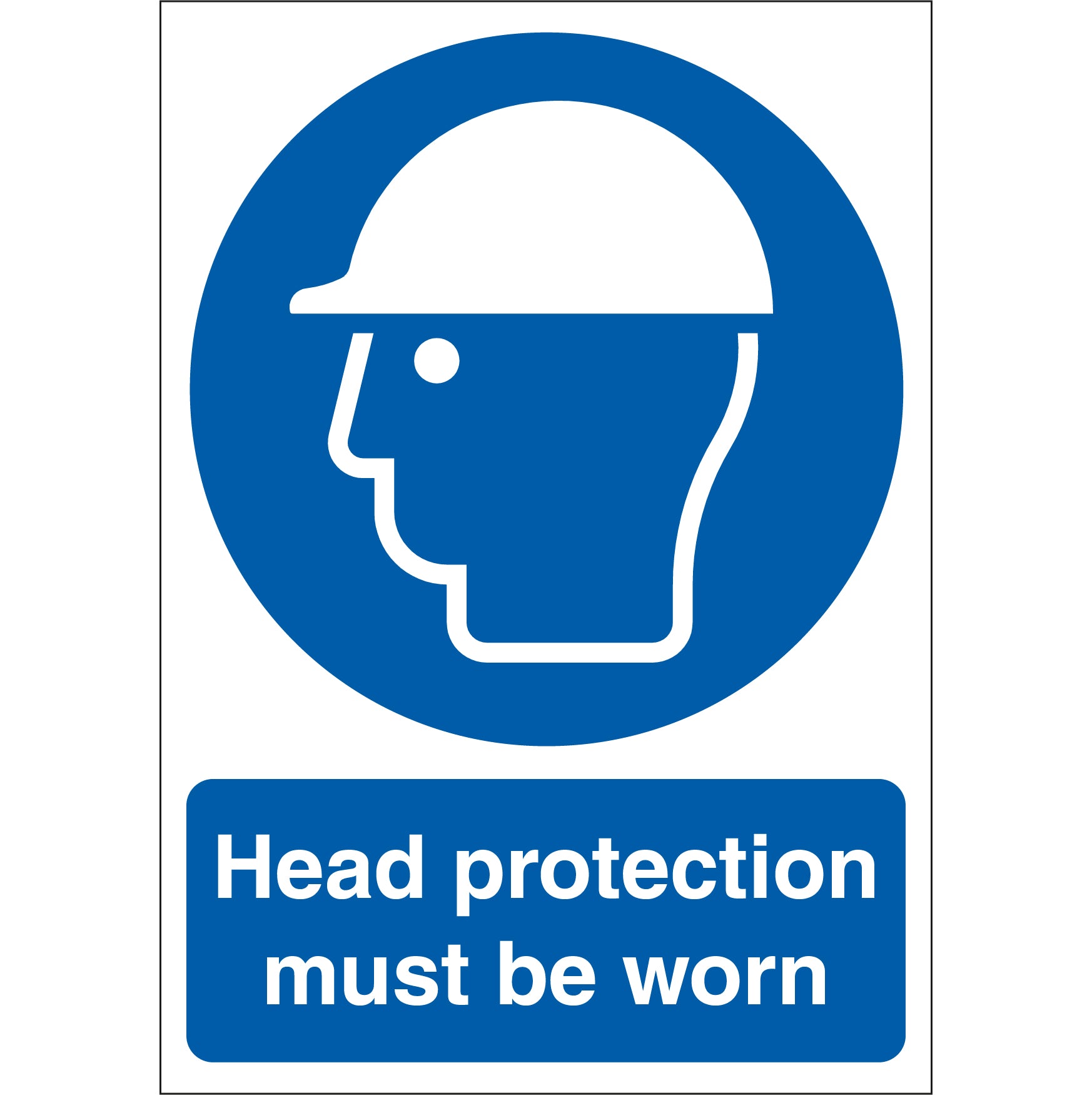 Head Protection Must Be Worn Sign - First Safety Signs