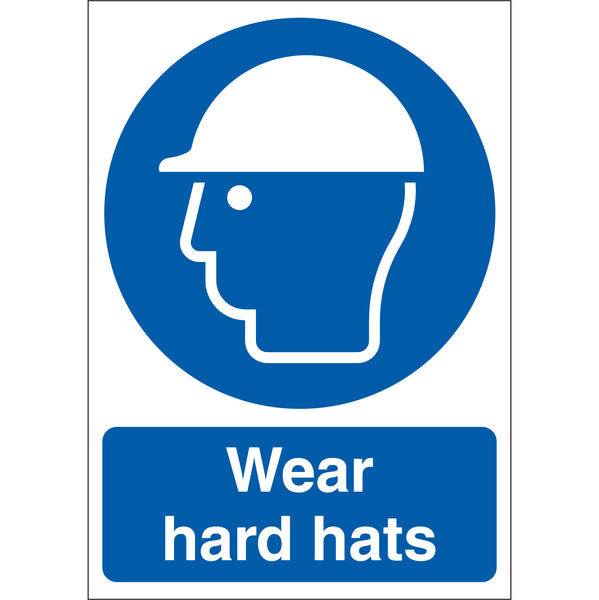 Wear Hard Hats Sign - First Safety Signs