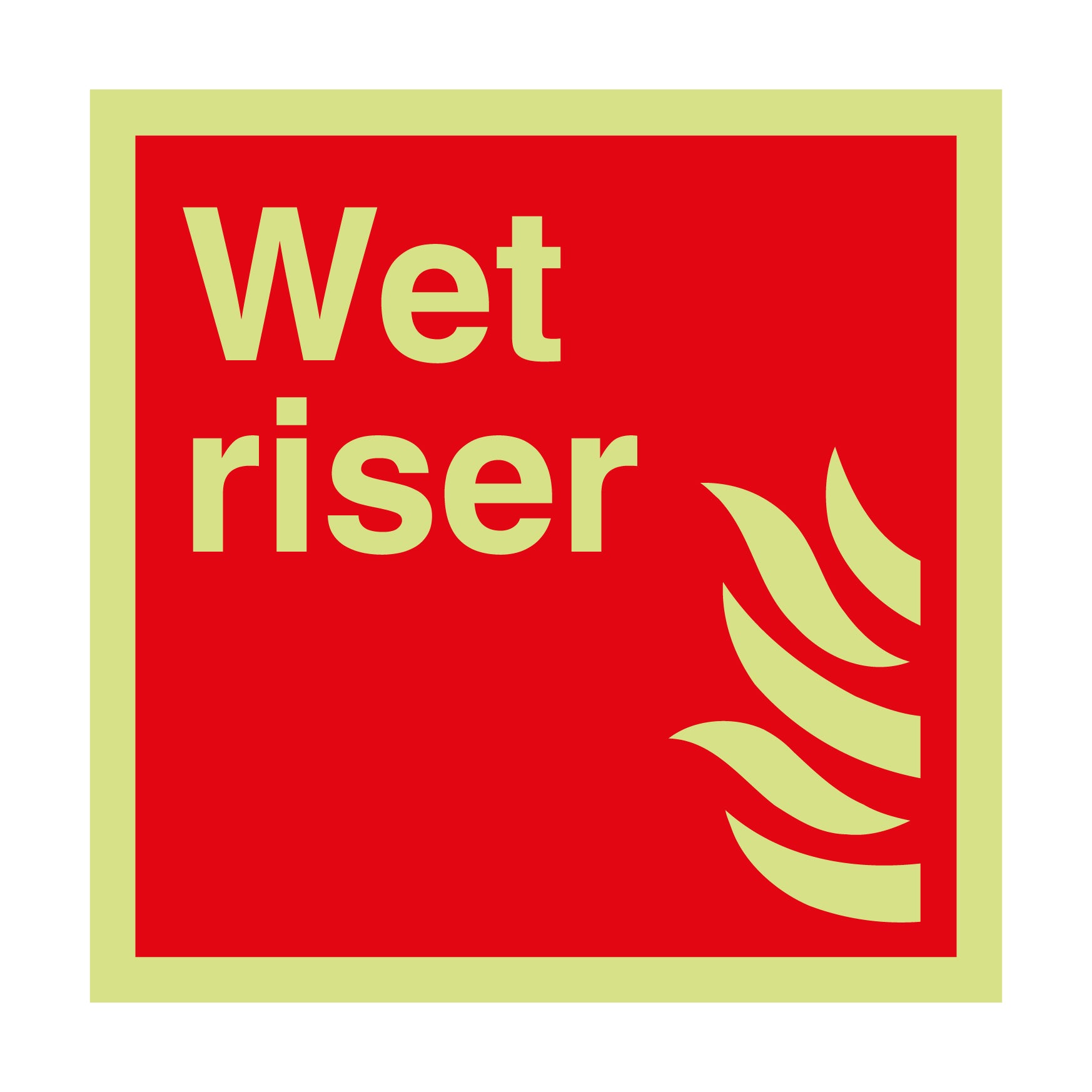 Wet Riser Sign | First Safety Signs - First Safety Signs