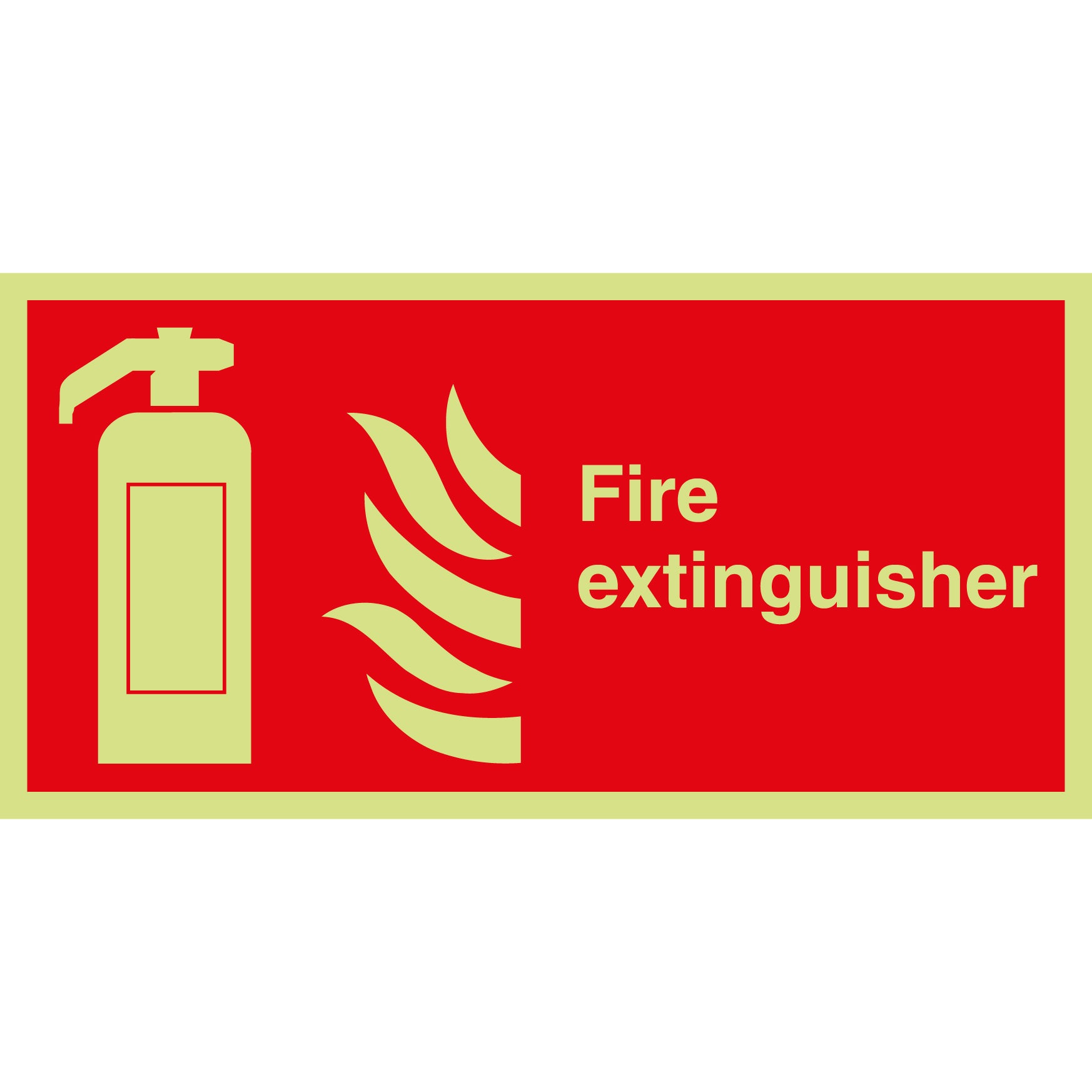 Fire Extinguisher Sign Landscape | First Safety Signs - First Safety Signs