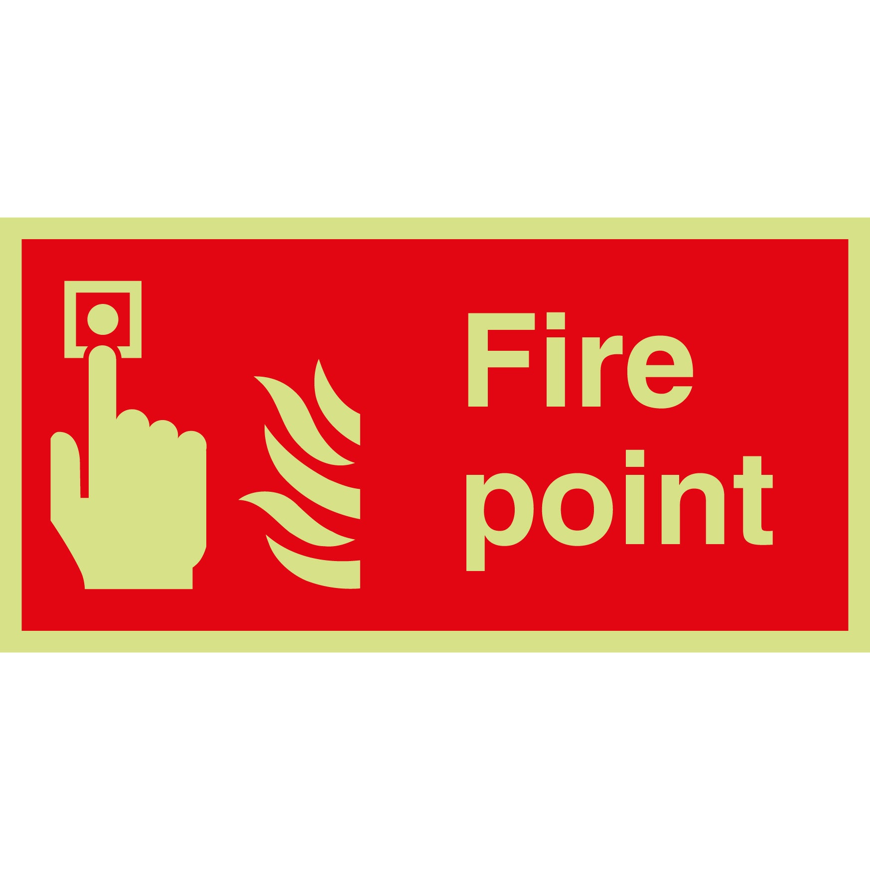 Fire Point Sign Landscape | First Safety Signs - First Safety Signs