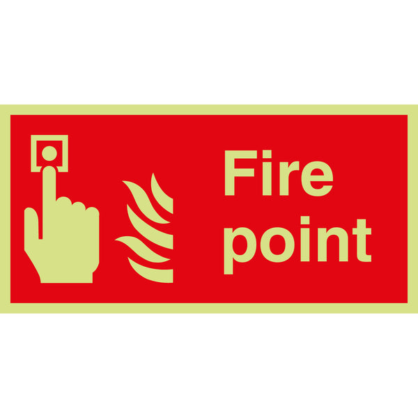 Fire Point Sign Landscape | First Safety Signs - First Safety Signs