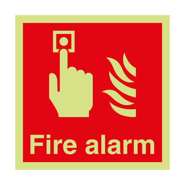 Fire Alarm Sign Square | First Safety Signs - First Safety Signs