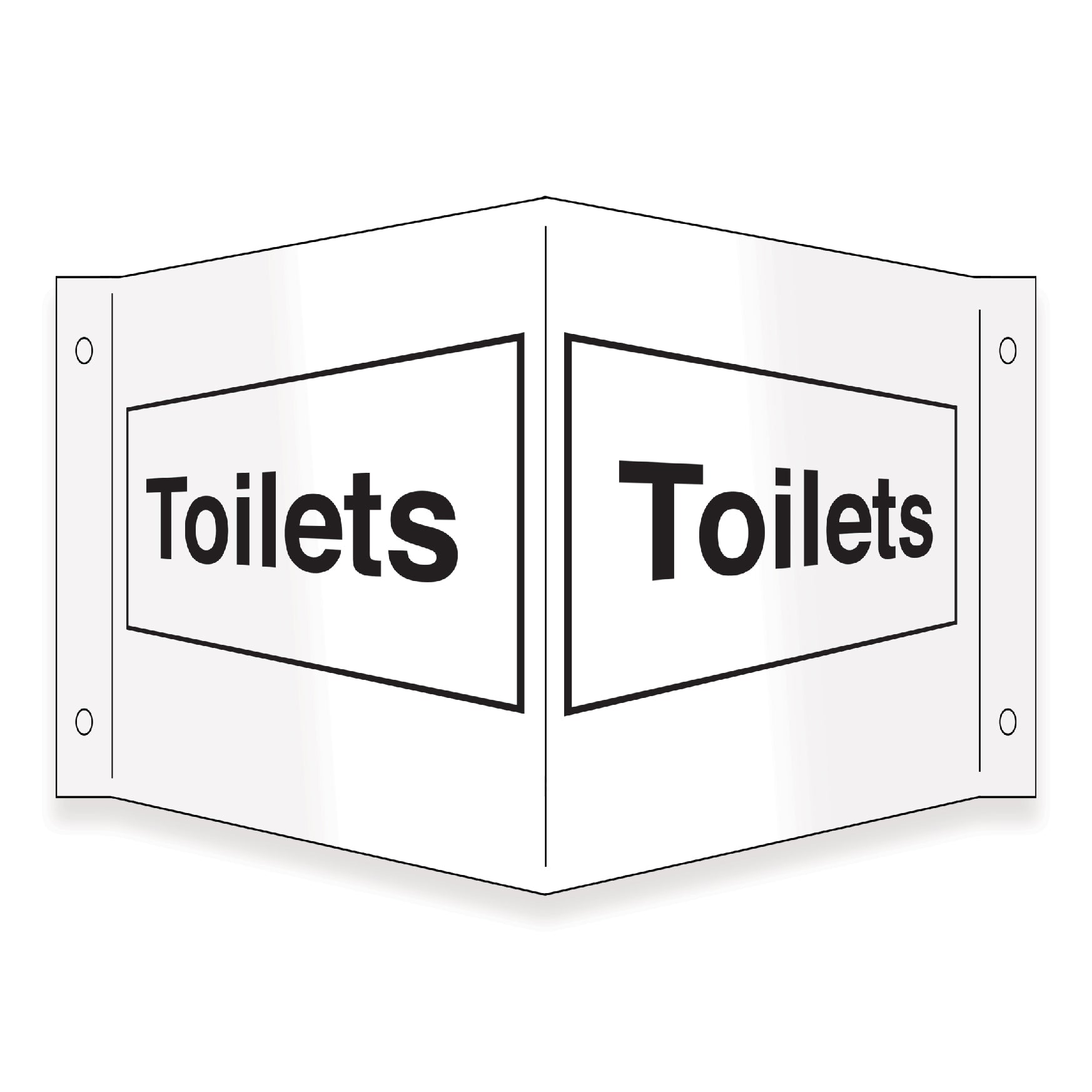 Toilets Projecting Signs - First Safety Signs