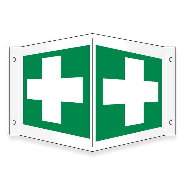 First Aid Symbol Only Projecting Sign - First Safety Signs