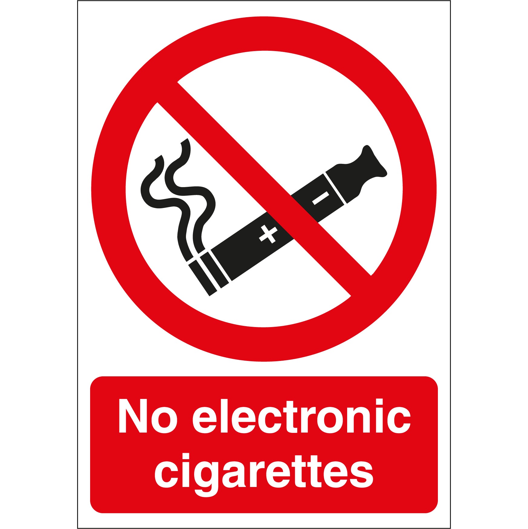No Electronic Cigarettes Sign | First Safety Signs - First Safety Signs