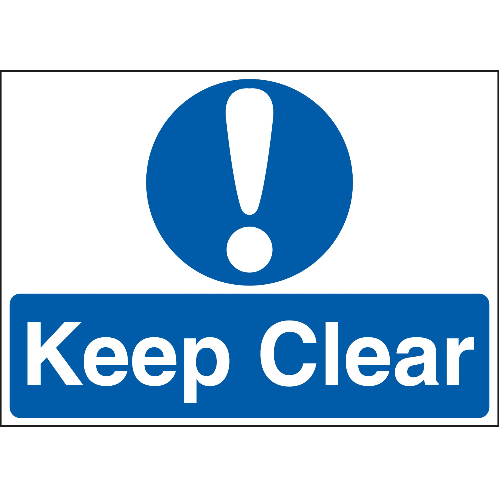 Keep Clear Stanchion Sign - First Safety Signs