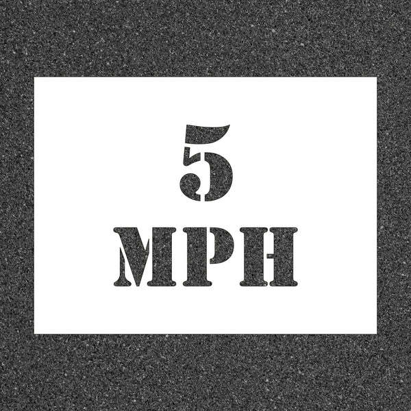 5 MPH Reusable Road Marking Stencil | First Safety Signs - First Safety ...