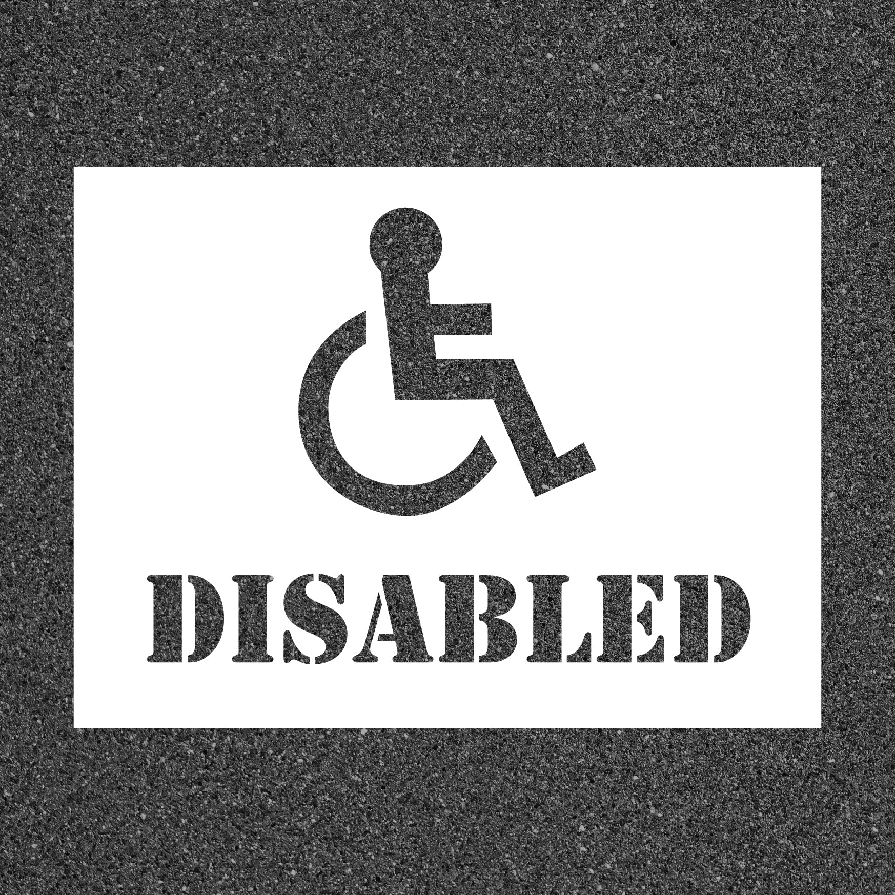 Disabled Reusable Road Marking Stencil | First Safety Signs - First ...