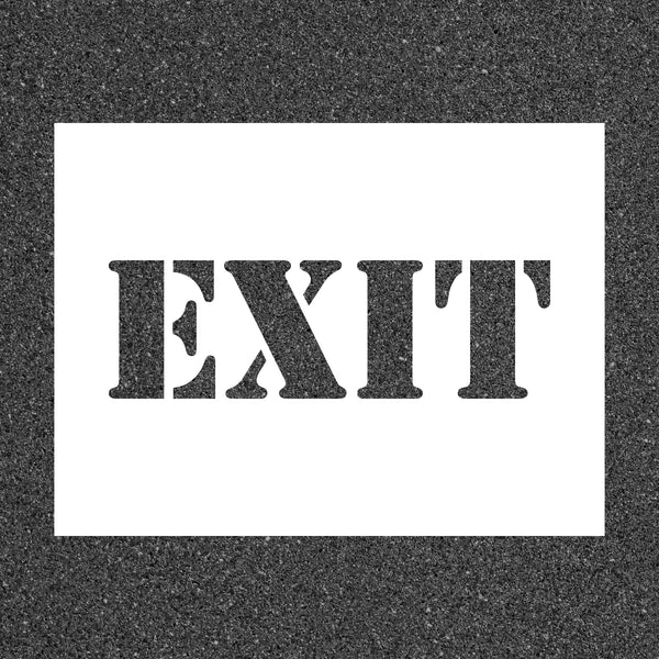 Exit Reusable Road Marking Stencil | First Safety Signs - First Safety ...