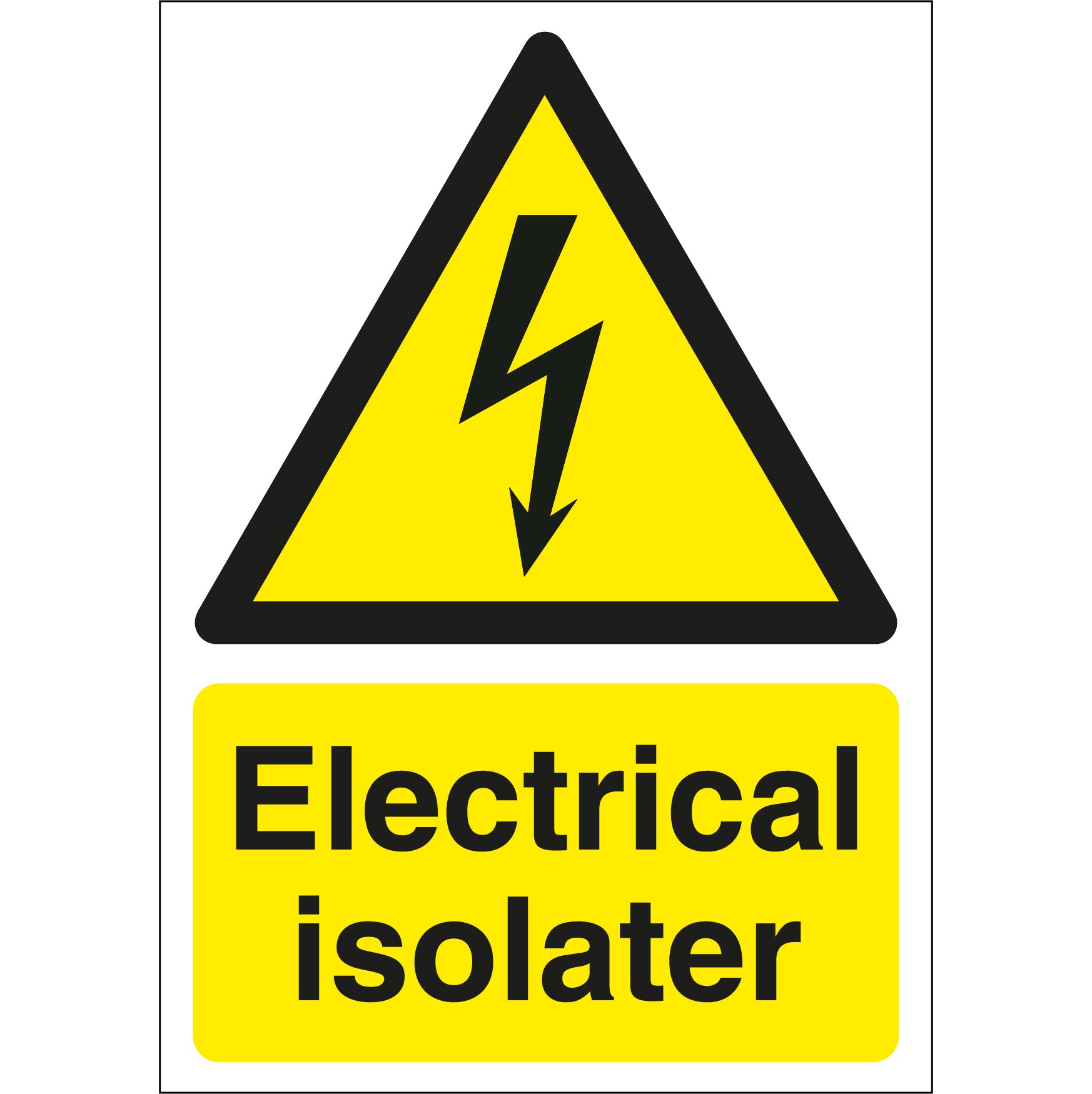 Electrical Isolator Signs - First Safety Signs