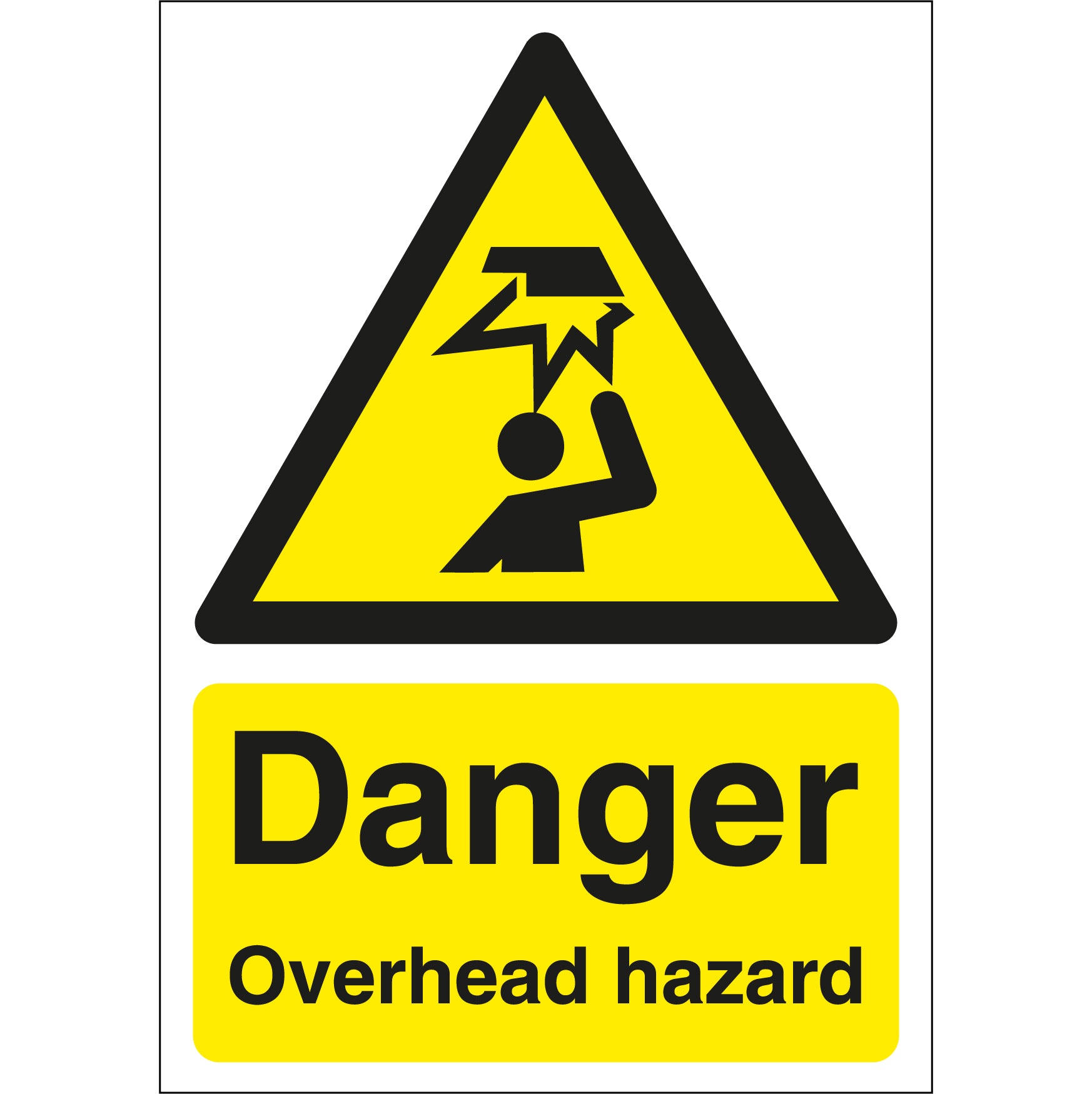 Danger Overhead Hazard Signs - First Safety Signs