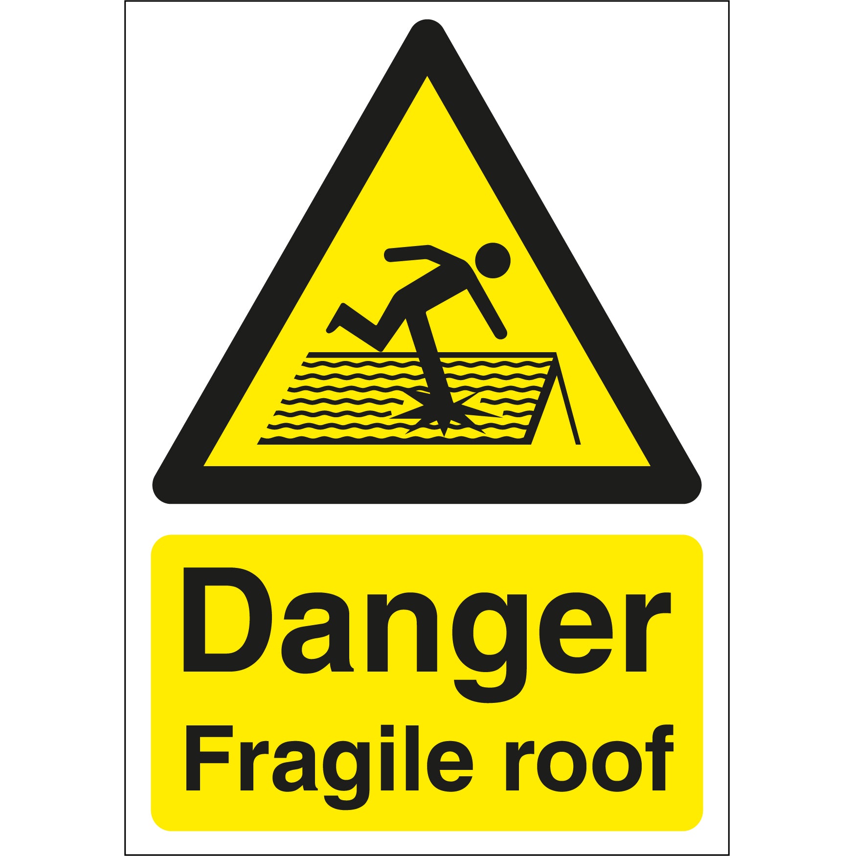 Danger Fragile Roof Signs - First Safety Signs