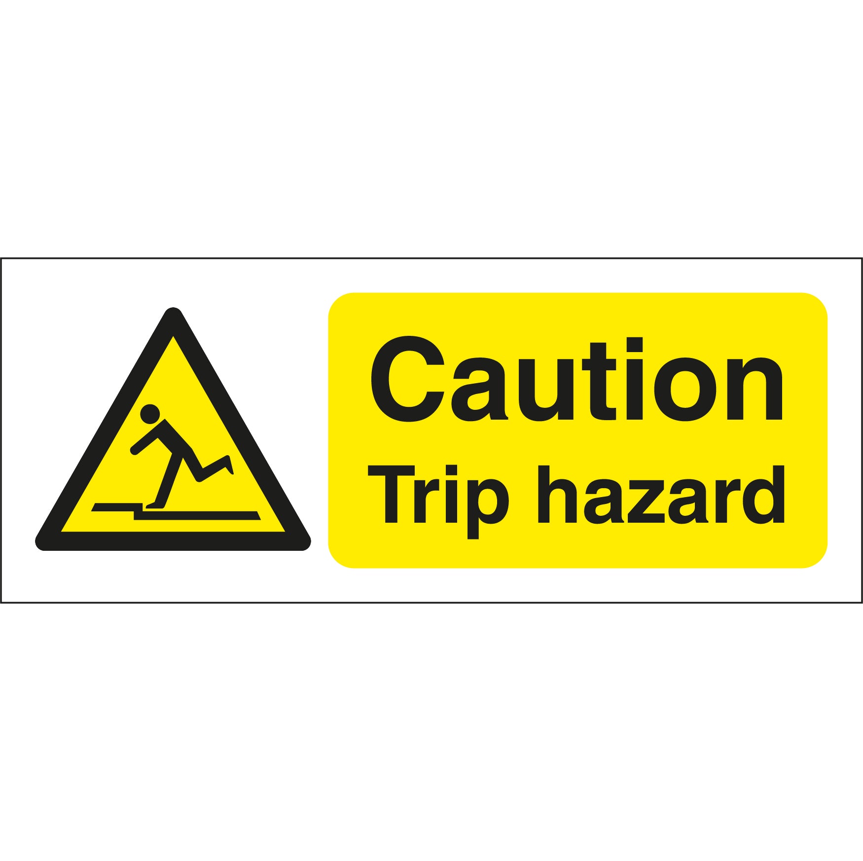 Caution Trip Hazard Signs Landscape - First Safety Signs
