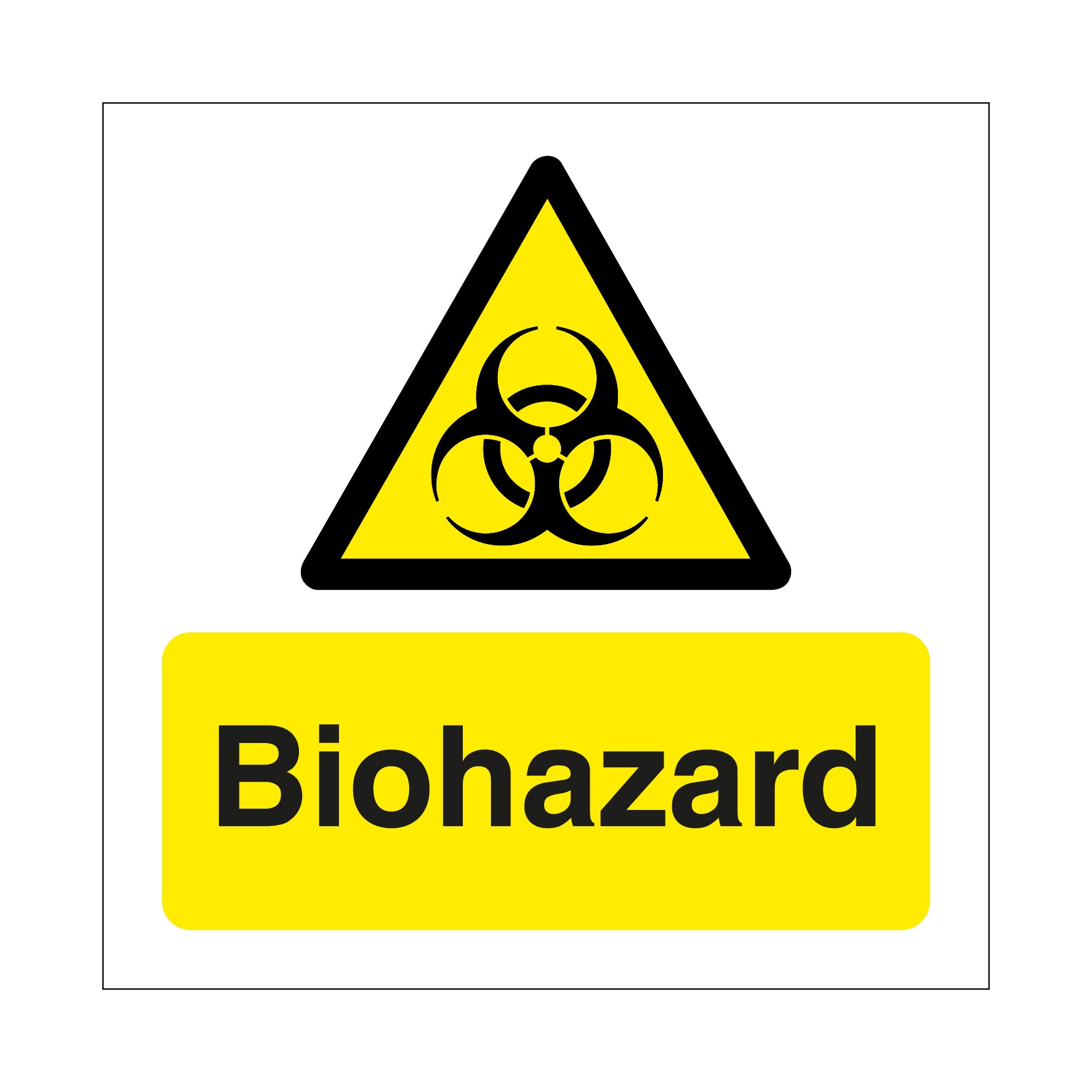 Square Biohazard Signs | First Safety Signs - First Safety Signs