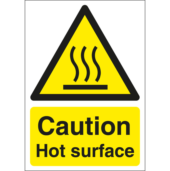 Caution Hot Surface Signs - First Safety Signs